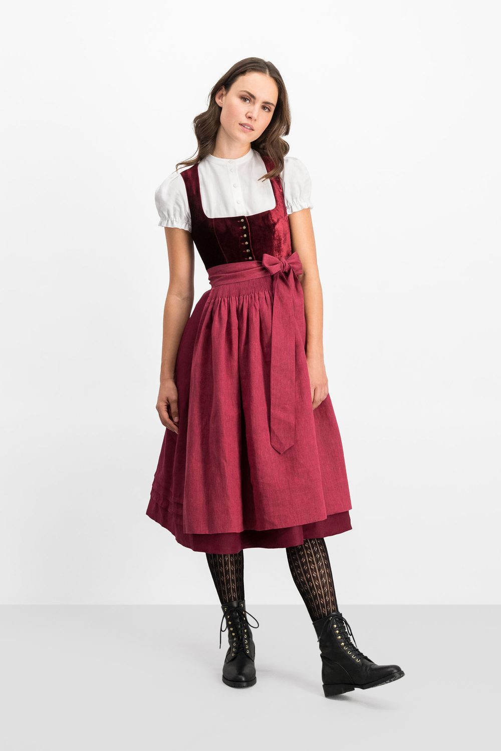 Psychologisch Postbote Speichern Strumpfhose Dirndl Großartig Rot Fabrik
